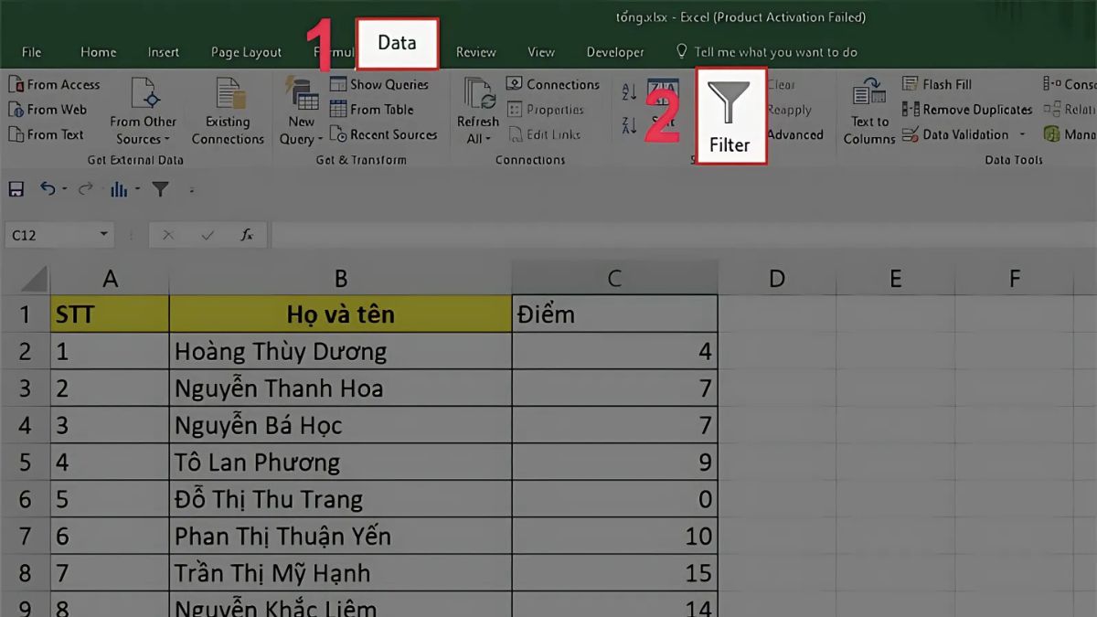 Hướng dẫn 6 cách tính tổng hàng dọc trong Excel nhanh chóng